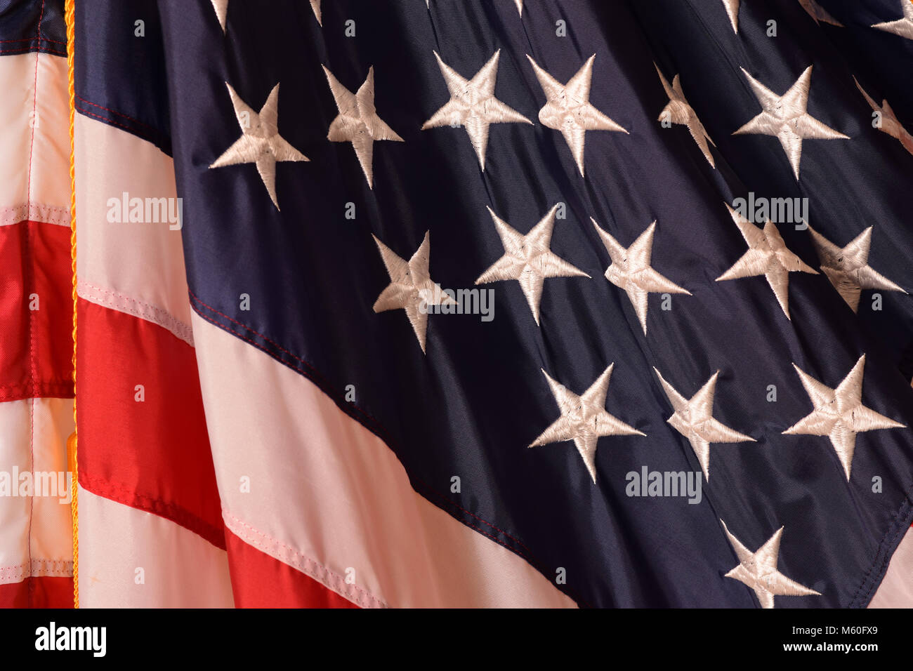 Us flag closeup hi-res stock photography and images - Alamy