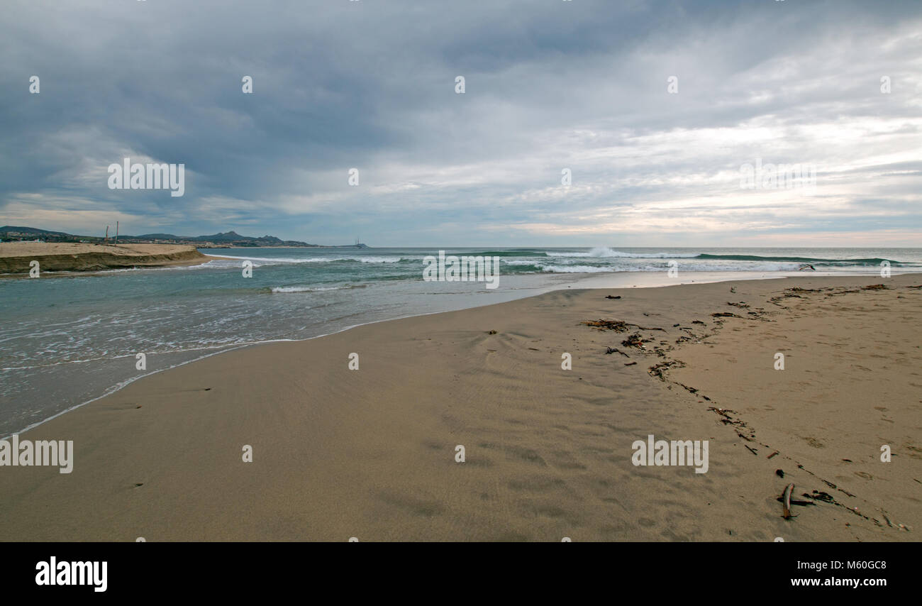 River Jetty Estuary inlet at San Jose Del Cabo in Baja California ...