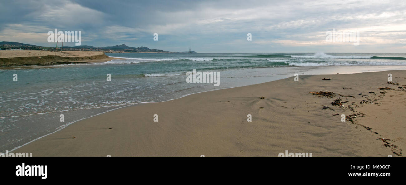 River Jetty Estuary inlet at San Jose Del Cabo in Baja California ...
