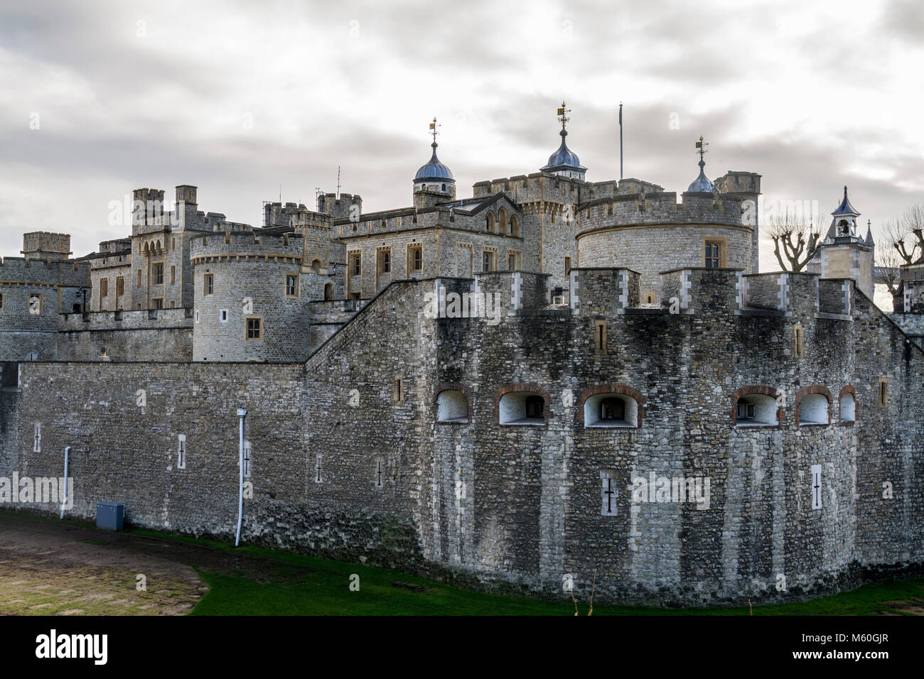 The famous Tower of London medieval landmark near Tower Bridge, London ...