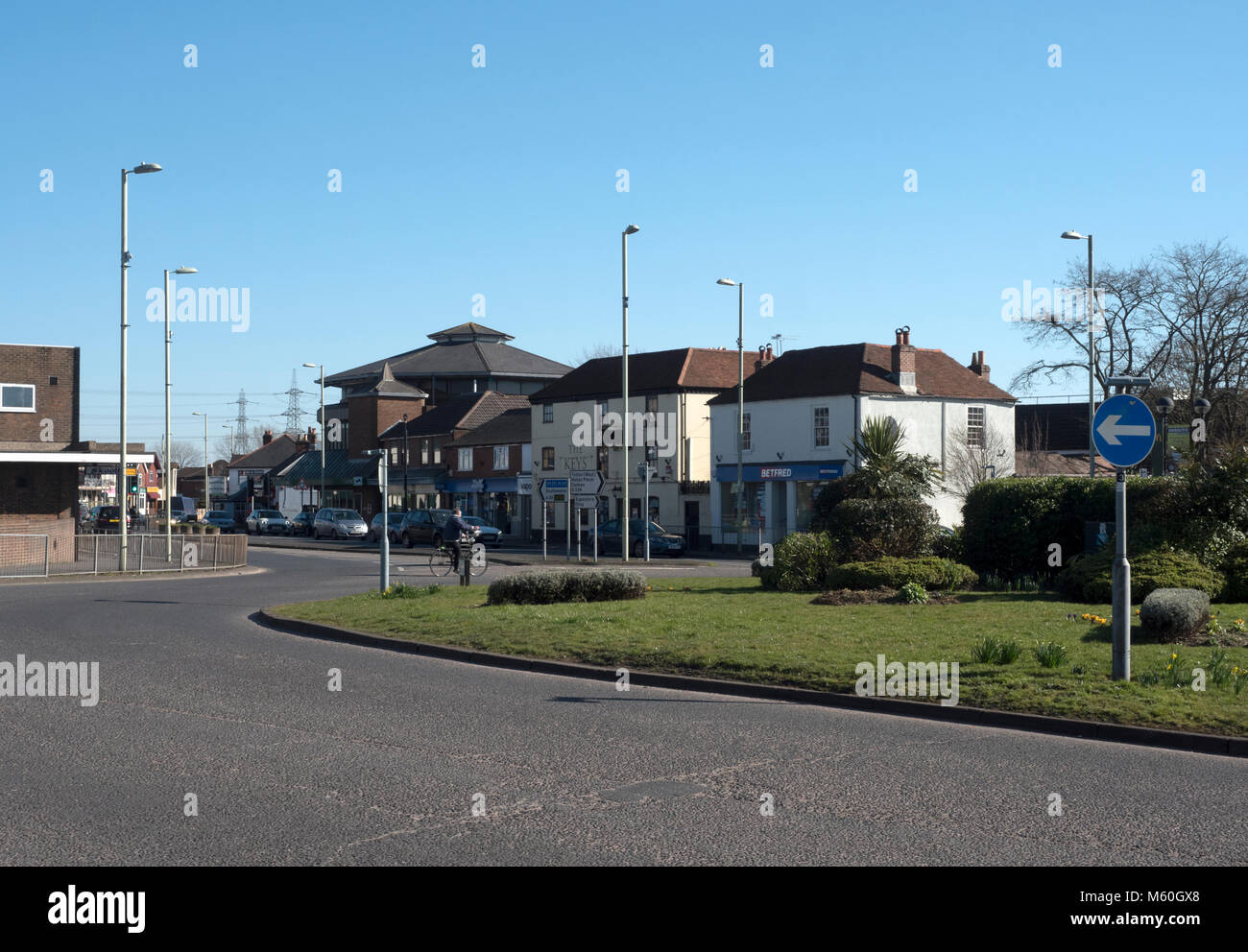 Roundabout in centre of Totton, Hampshire, England, UK Stock Photo - Alamy