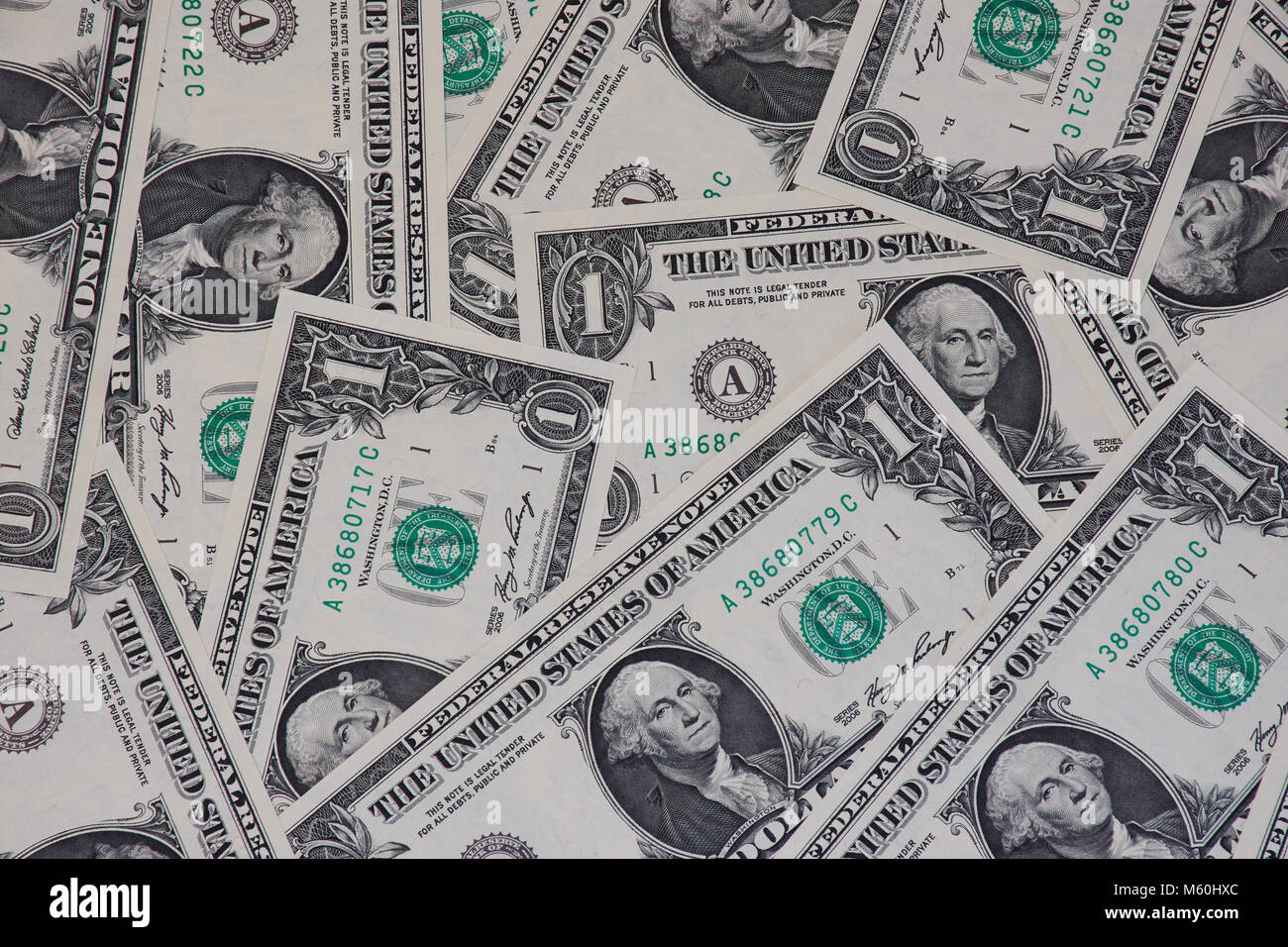 one Dollar banknotes as background Stock Photo - Alamy