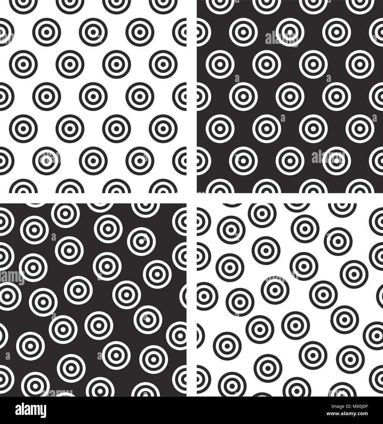 Seamless wallpaper black target Stock Vector Images - Alamy