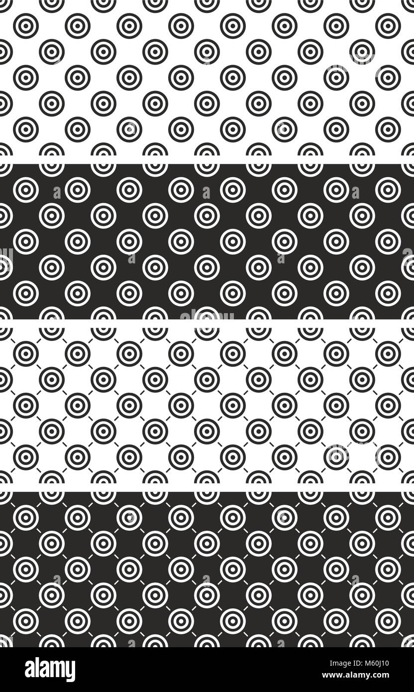 Seamless wallpaper black target hi-res stock photography and images - Alamy