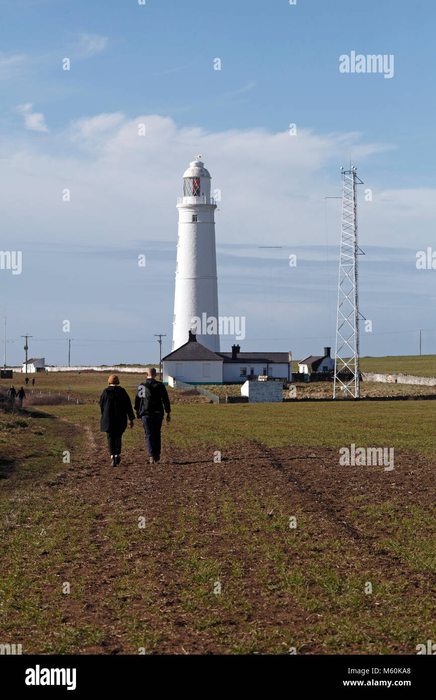 Nash Point lighthouse, Vale of Glamorgan, Wales Stock Photo - Alamy