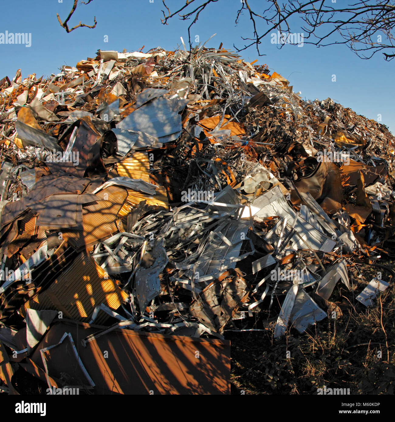 Celsa steelworks in Tremorfa, Cardiff, South Wales. Metal recycling ...