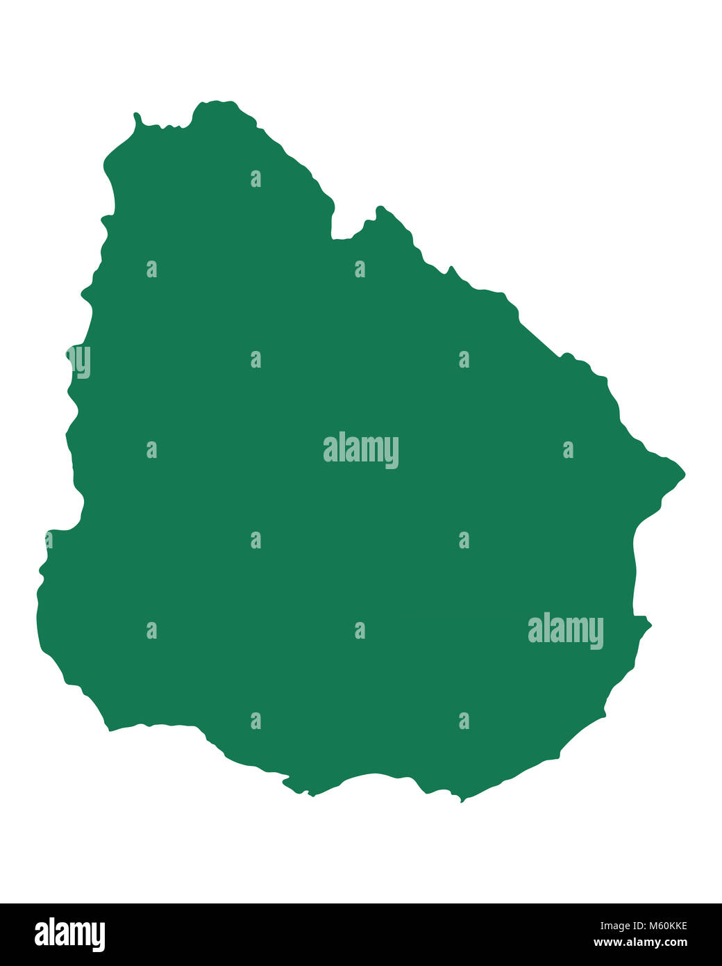 Map of Uruguay Stock Photo - Alamy