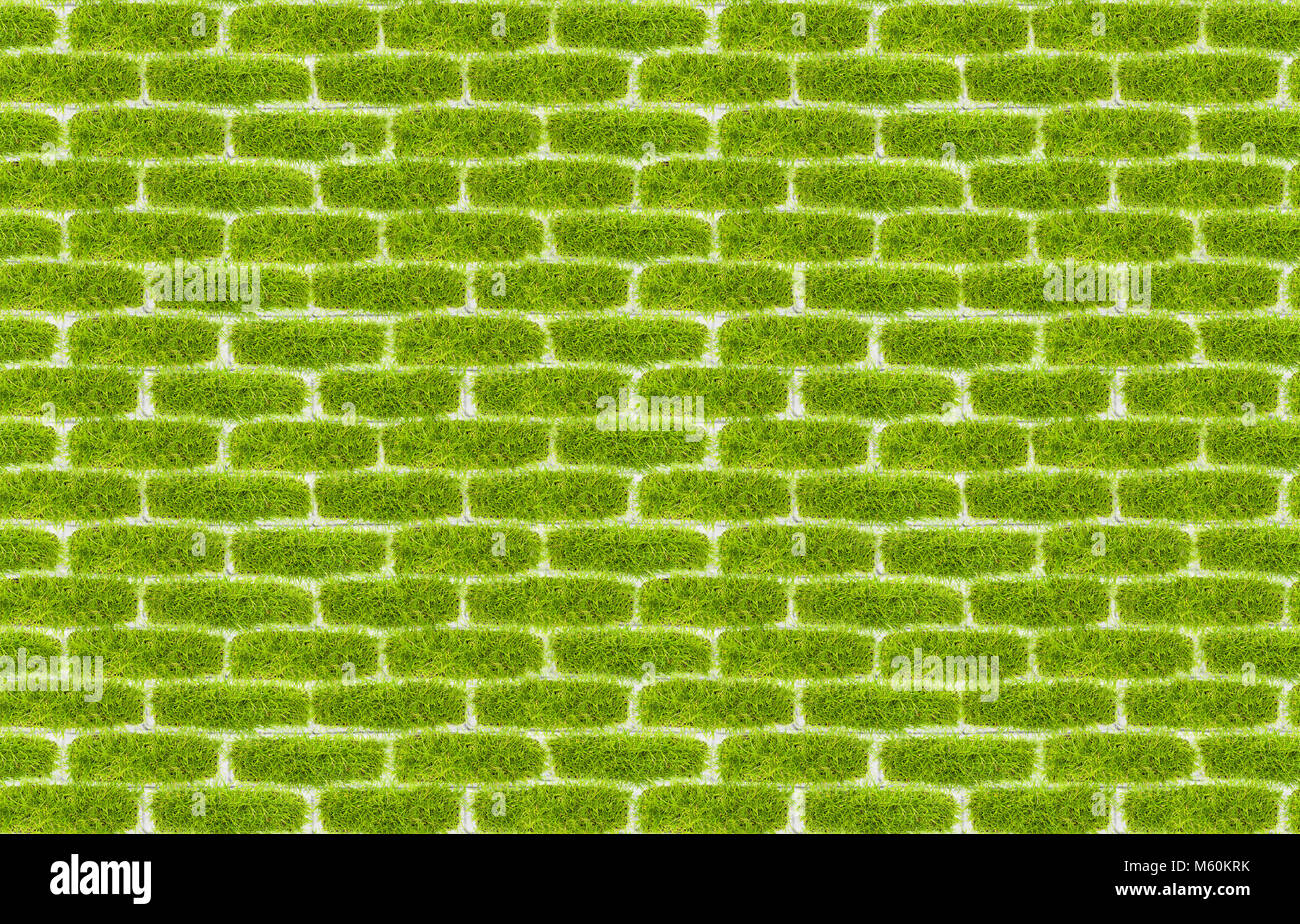 Green grass texture paving stone style seamless Stock Photo - Alamy