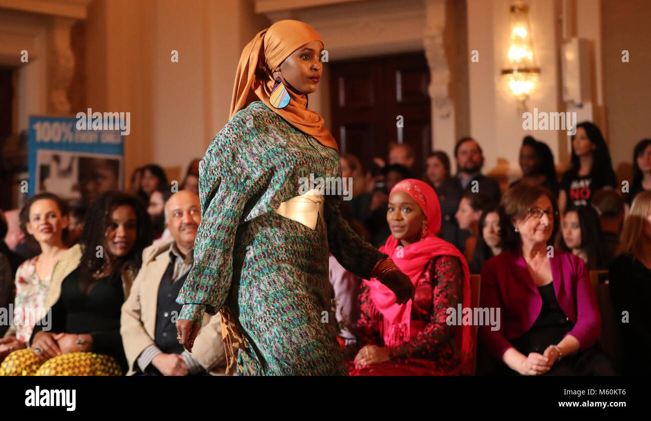 Ifrah Ahmed playing a cameo role during filming at the Westin Hotel in ...