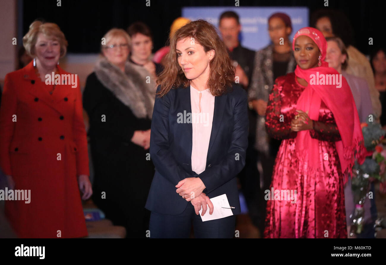 (left to right) Sabrina Higgins as herself, Orla Brady as Emer Costello ...