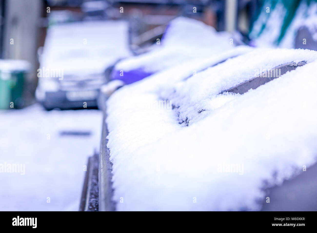Manchester, England. 27th February 2018. UK temperatures plunge as the ...