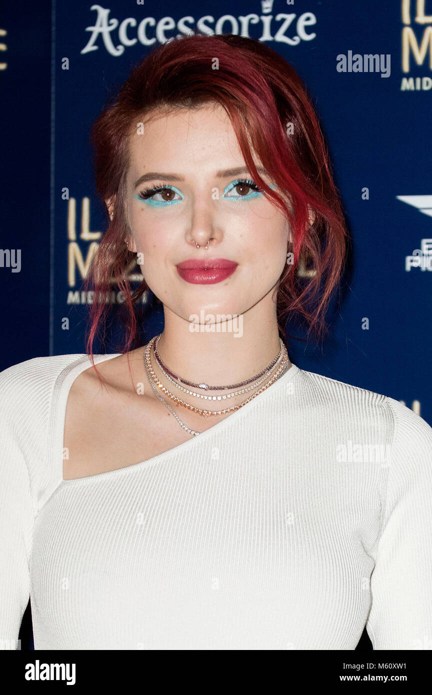 Rome, Italy. 27th Feb, 2018. Bella Thorne attends the 'Il sole a ...
