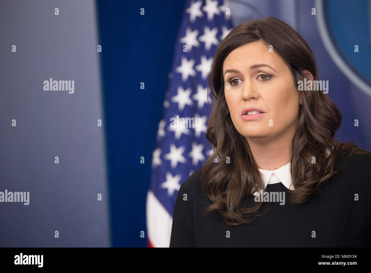 White House Spokesperson Sarah Sanders holds a news briefing, February ...