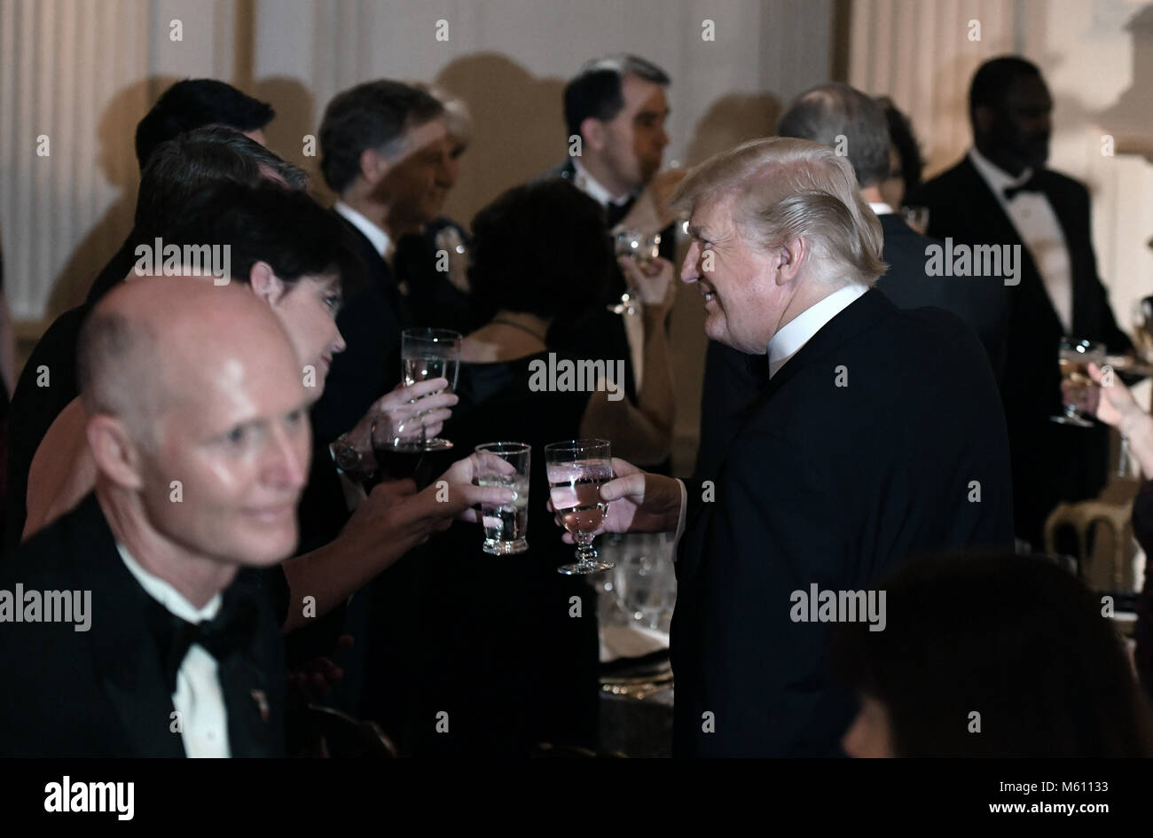 United States President Donald J. Trump with governors and their ...