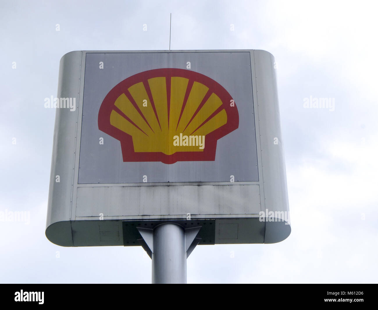 Kuala Lumpur, Malaysia. 28th Feb, 2018. A signboard of Shell is seen at ...