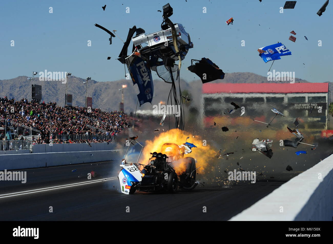 Chandler, Arizona, USA. 25th Feb, 2018. Funny Car driver John Force ...