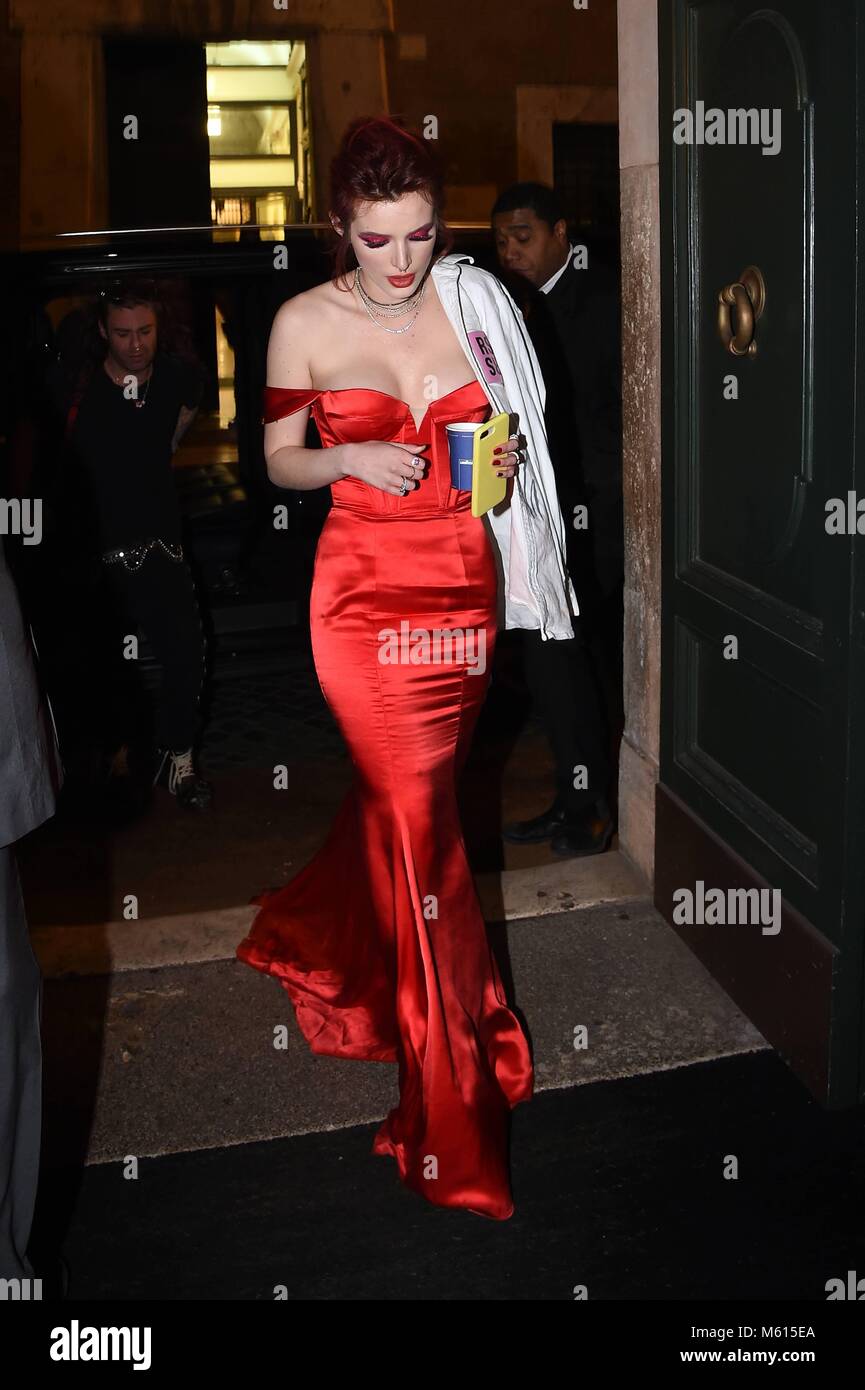Rome, Italy. 27th Feb, 2018. Rome: Hotel Dom in Rome. Bella Thorne. In ...