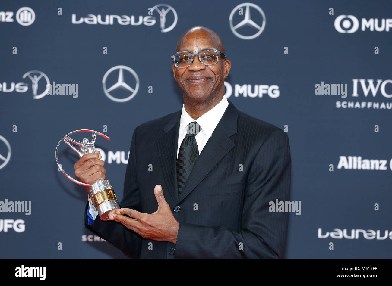 Monaco. 27th Feb, 2018. Former track and field athlete Edwin Moses of ...
