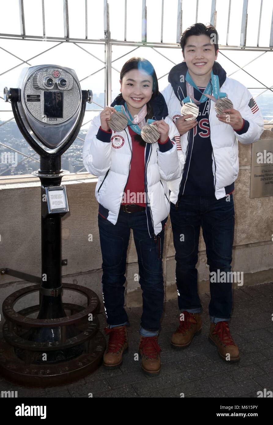 New York, NY, USA. 27th Feb, 2018. Maia Shibutani, Alex Shibutani at a ...