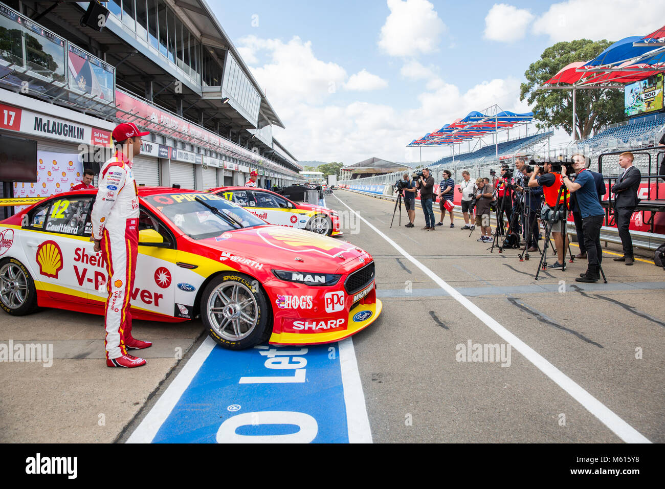 Adelaide Australia 28th February 2018. Shell V-Power Racing Team driver ...