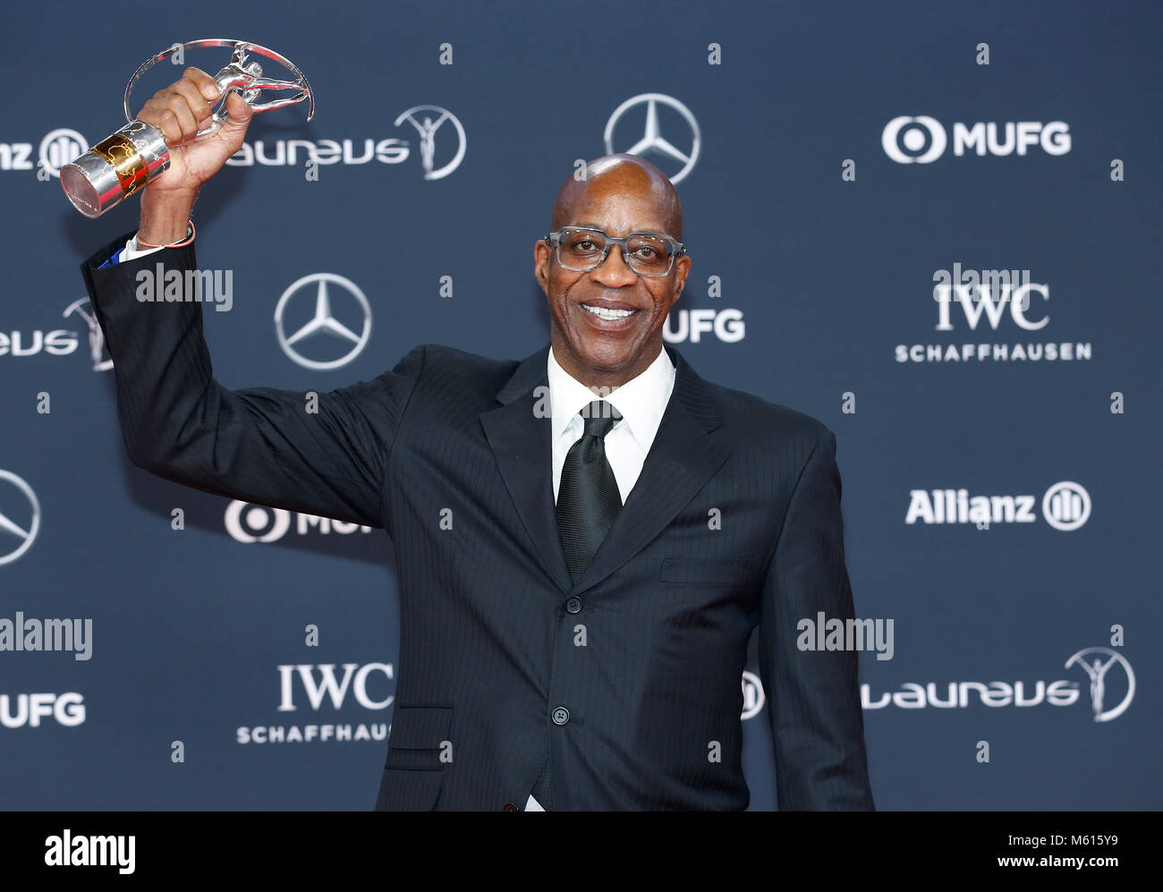 Monaco. 27th Feb, 2018. Former track and field athlete Edwin Moses of ...
