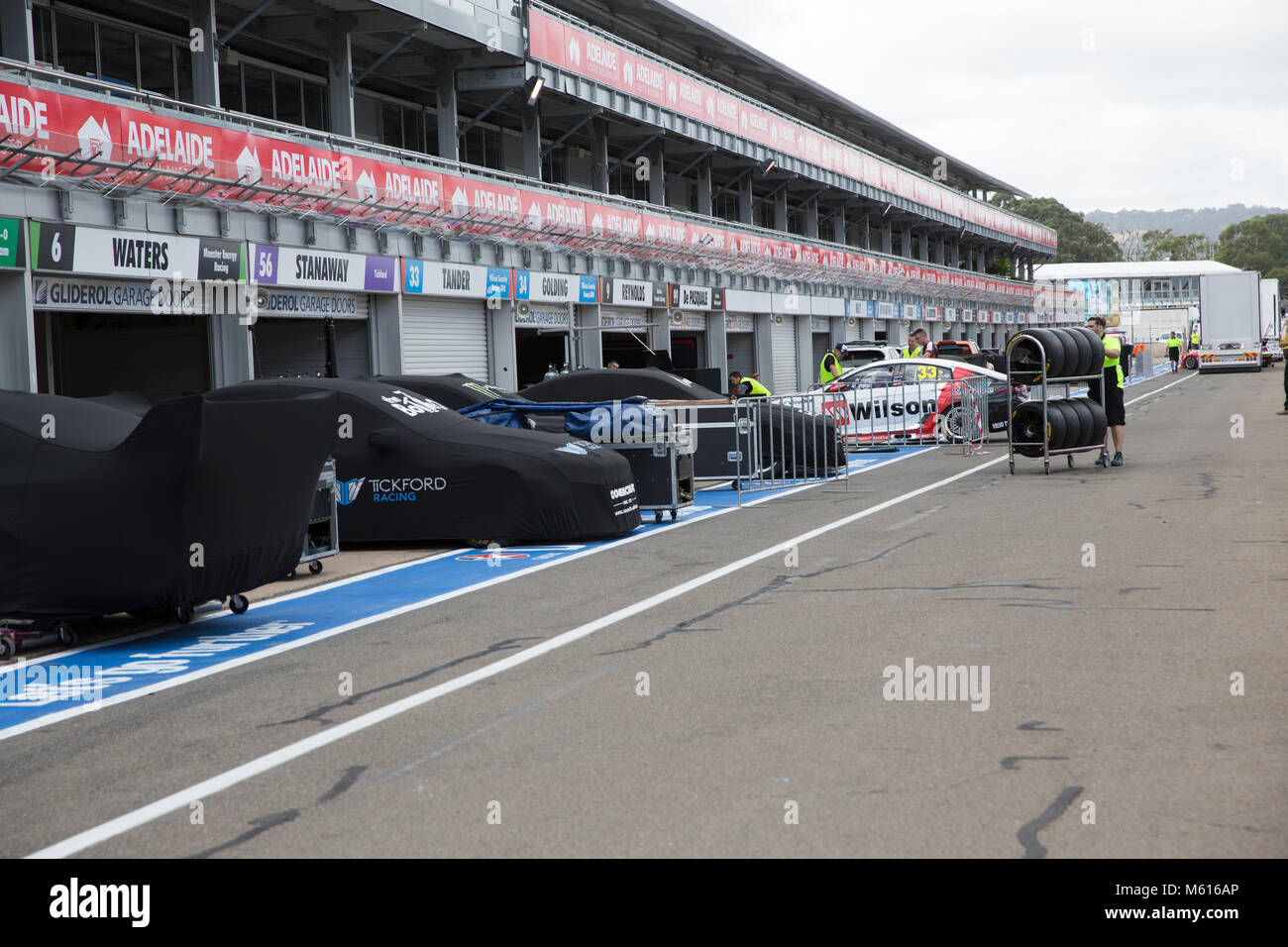 Adelaide, Australia. 28th Feb, 2018. A view of the racetrack and ...