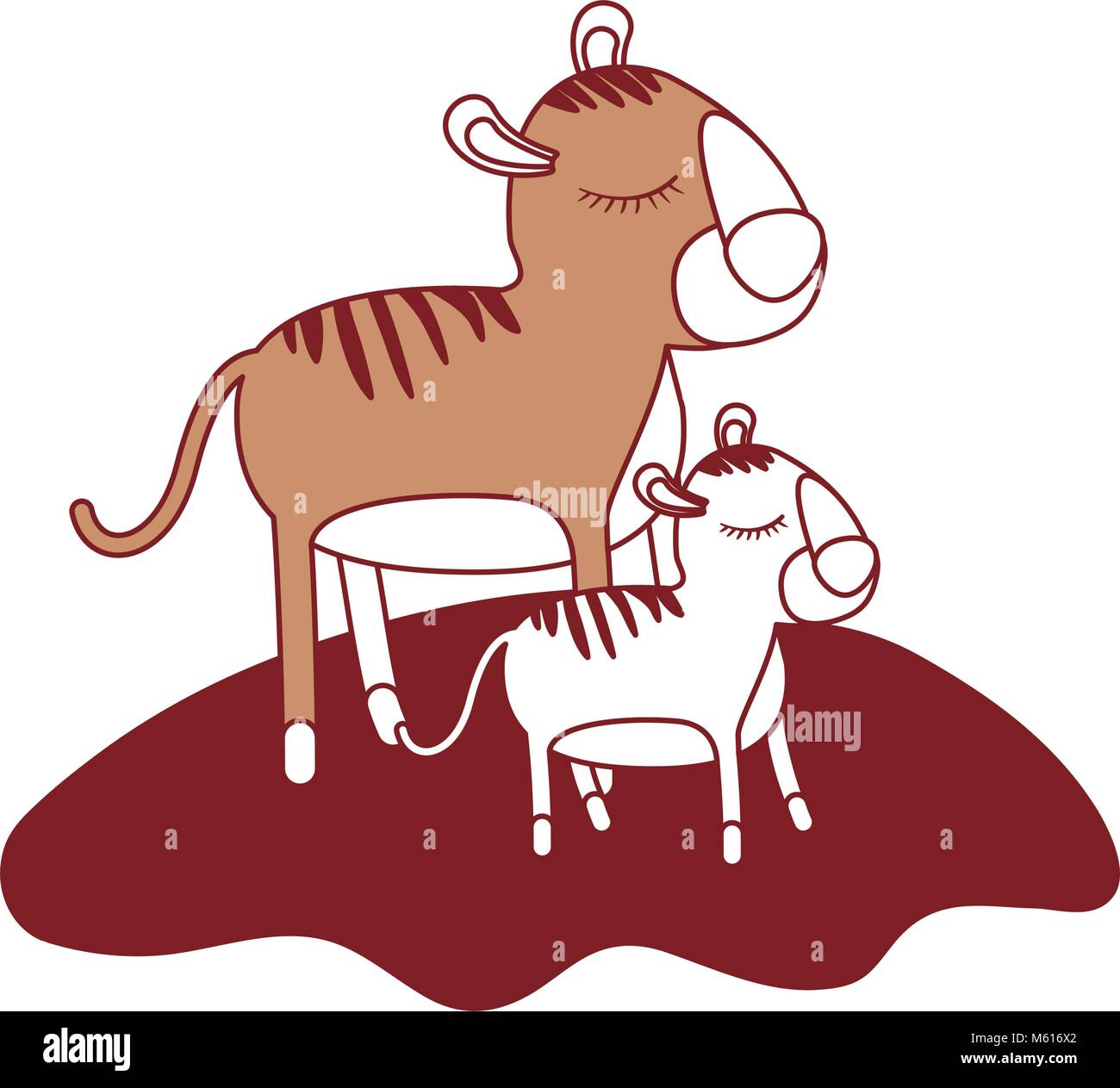 Bengal tiger is grass Stock Vector Images - Alamy