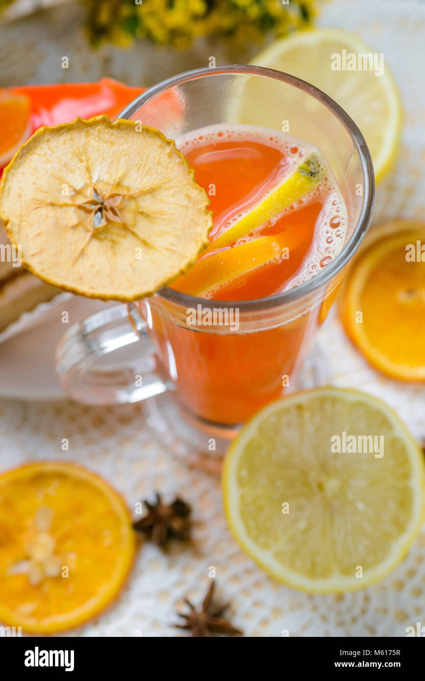 Herbal berry tea Stock Photo - Alamy