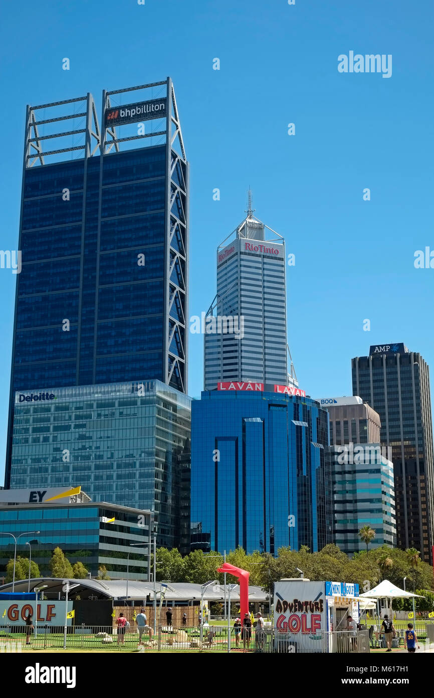 Elizabeth Quay Marina Perth City Western Australia Stock Photo - Alamy