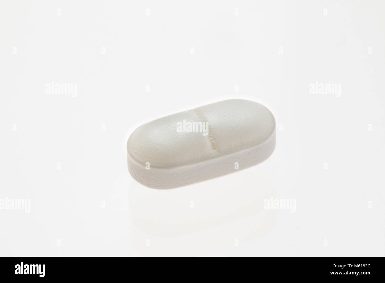 white capsule medicine for health isolated on white background Stock ...