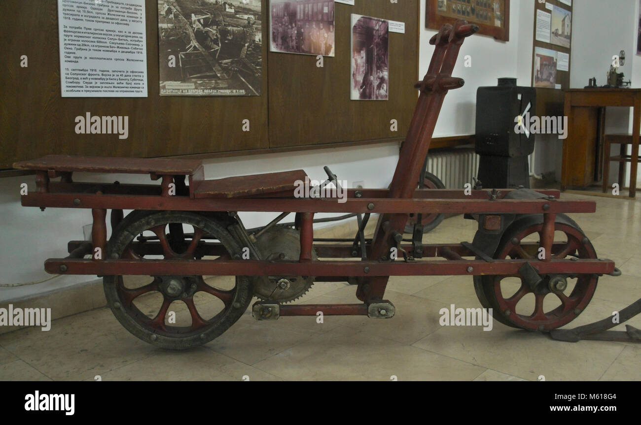 Old vintage railway turnaround displayed in museum Stock Photo - Alamy