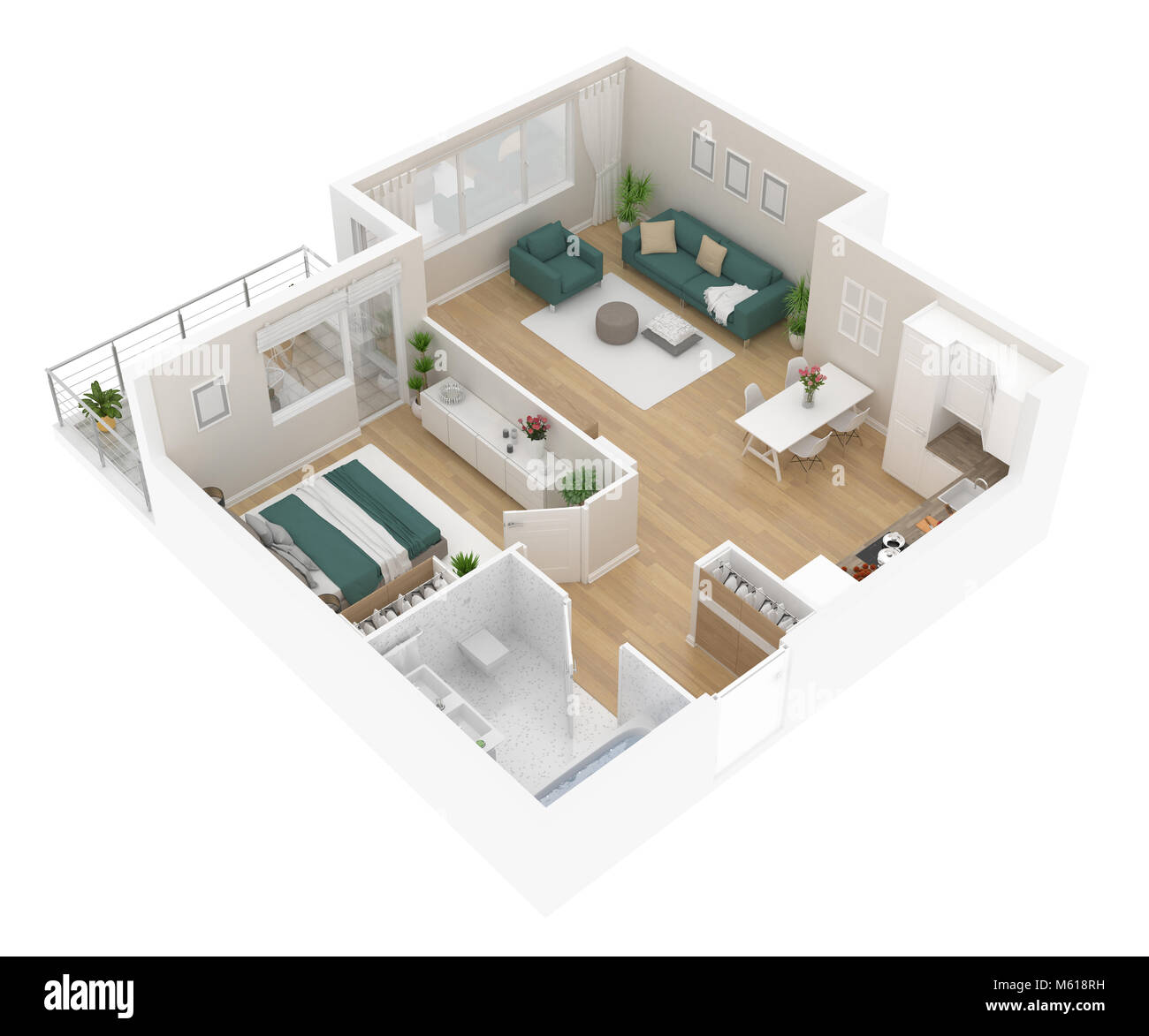 Floor plan top view. Apartment interior isolated on white background ...