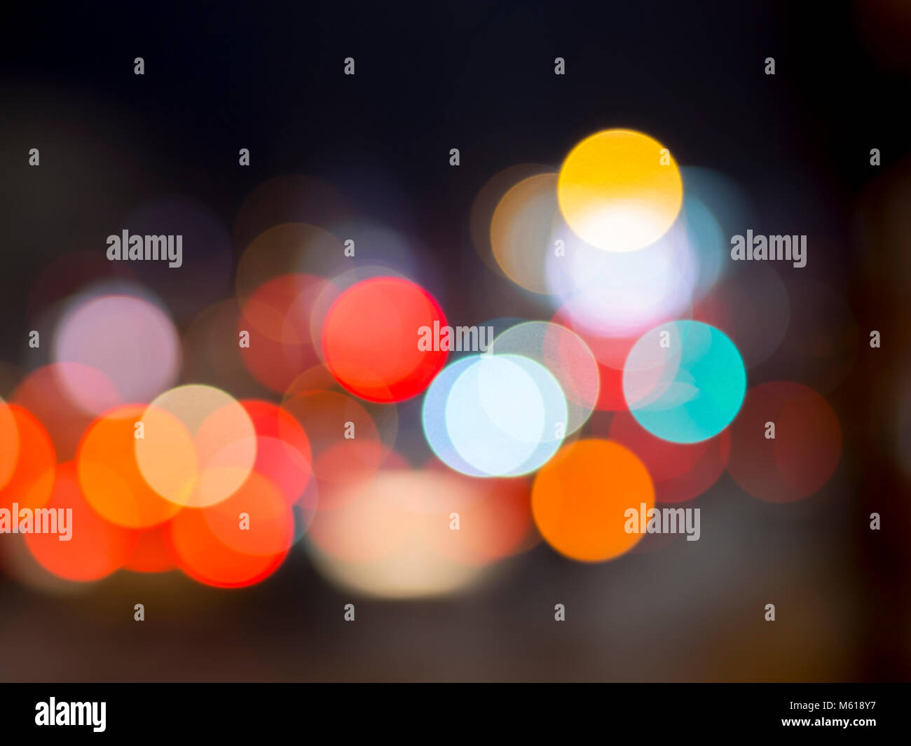 camera lens bokeh effect with traffic light Stock Photo - Alamy