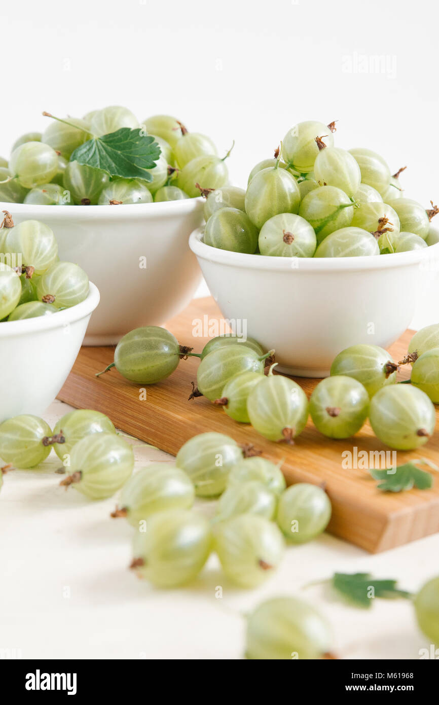Top view raw gooseberry hi-res stock photography and images - Alamy
