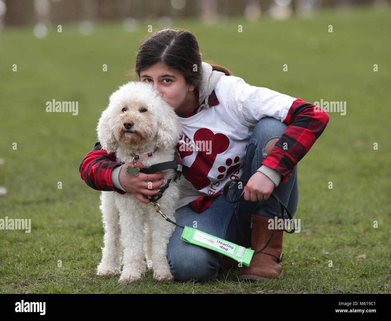 Sarah Mohammadi, 14, from Hayes in west London, with her Cocker Spaniel ...