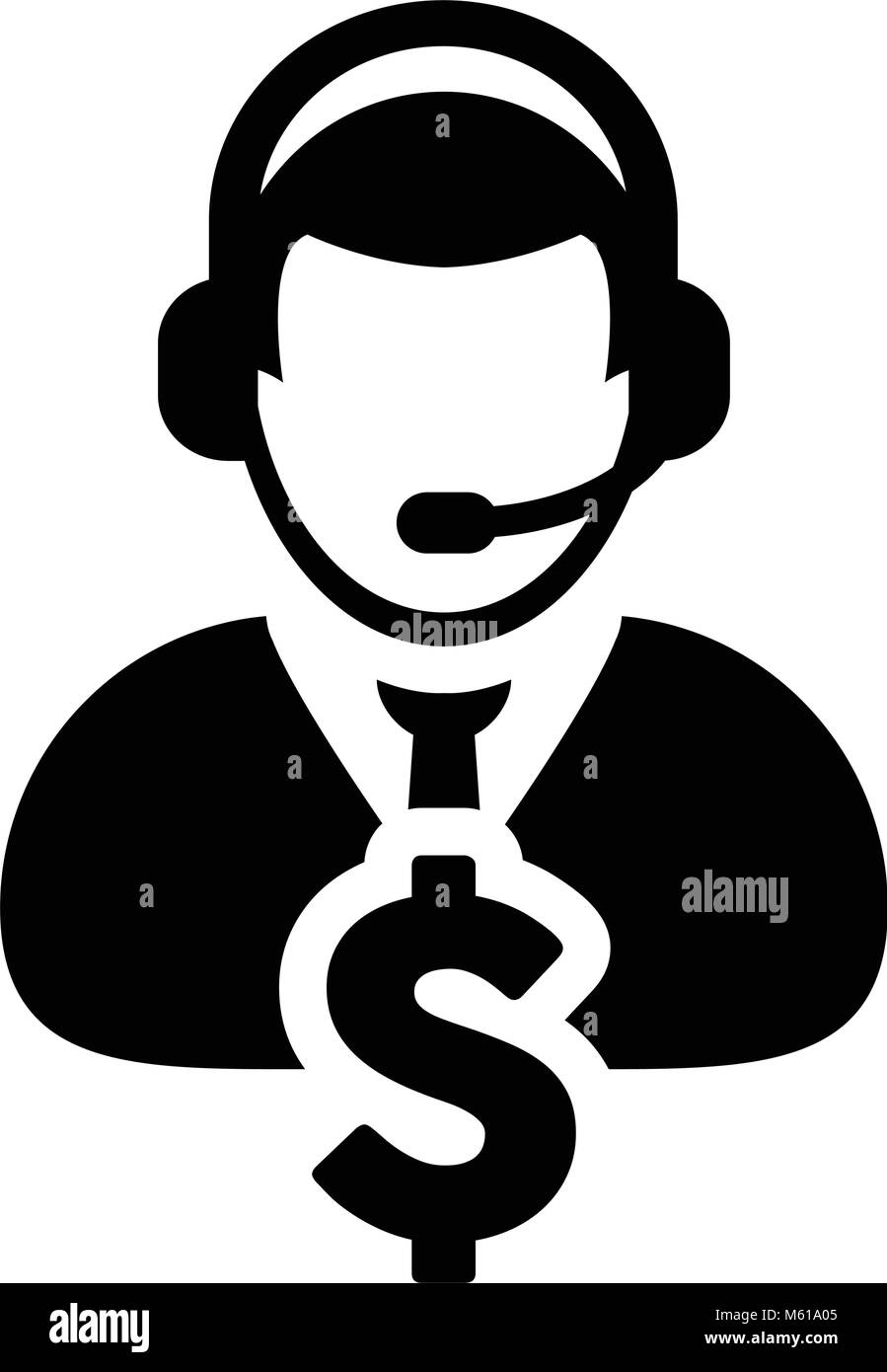 Service Icon Vector Dollar Sign for Banking and Financial Online ...