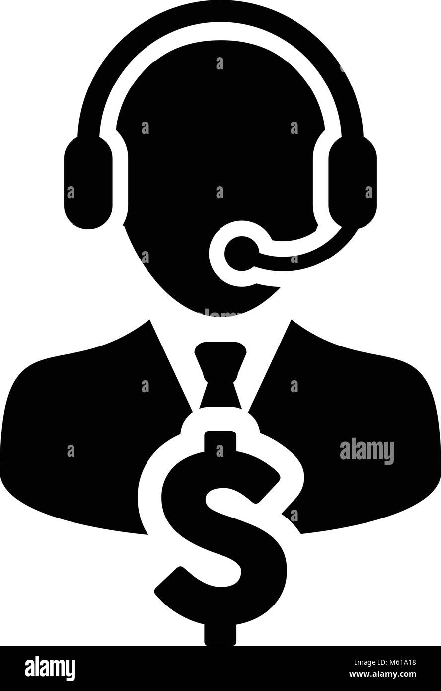 Service Icon Vector Dollar Sign for Banking and Financial Online ...