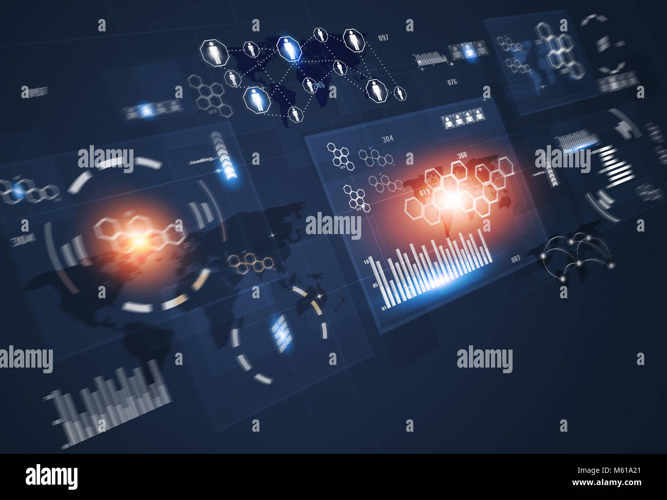 abstract technology concept communication web interface background ...