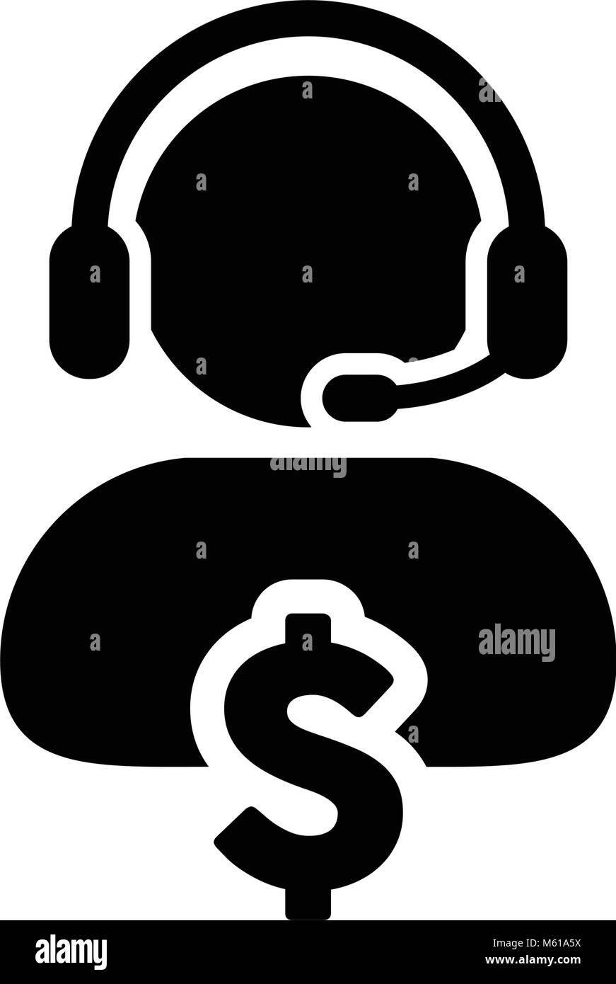 Service Icon Vector Dollar Sign for Banking and Financial Online ...