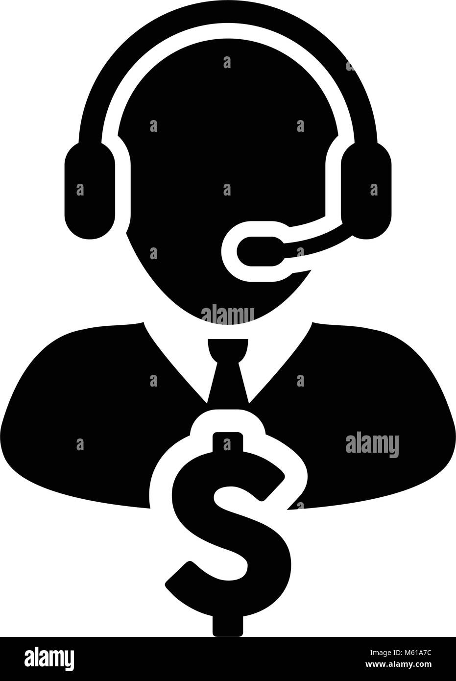 Service Icon Vector Dollar Sign for Banking and Financial Online ...