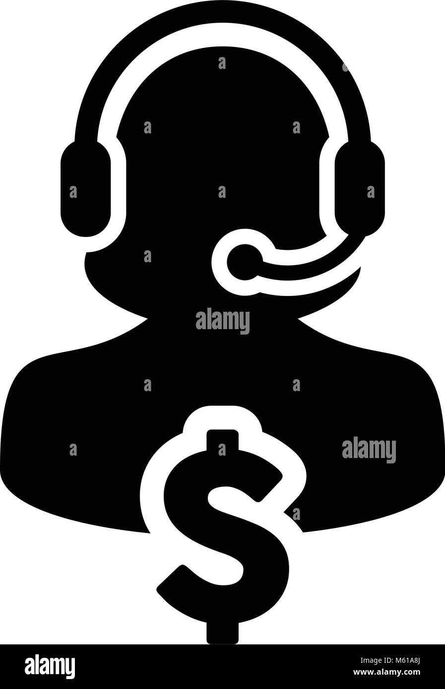 Service Icon Vector Dollar Sign for Banking and Financial Online ...