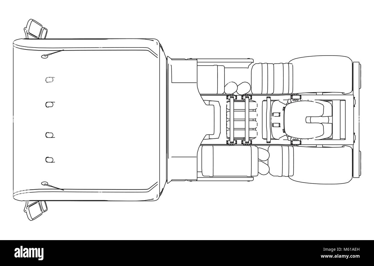 Modern Cargo Truck isolated on grey background. Eurotrucks delivering ...