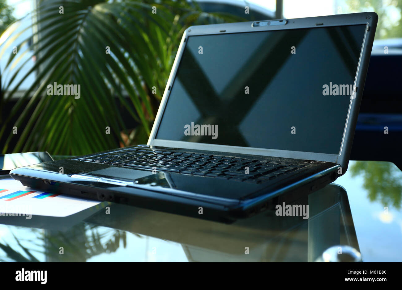 Closeup photo of laptop Stock Photo - Alamy