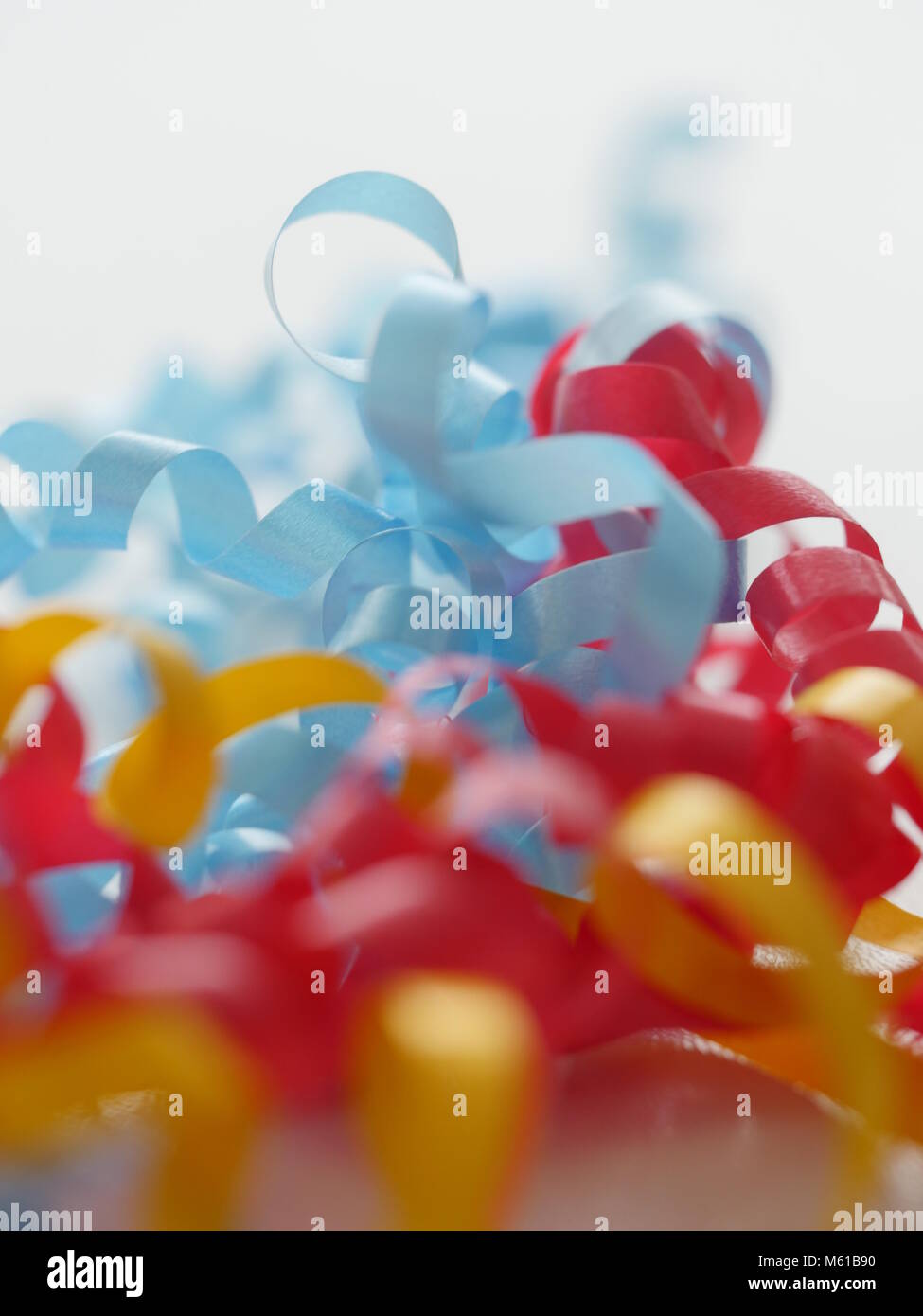 gift ribbons on white background Stock Photo - Alamy