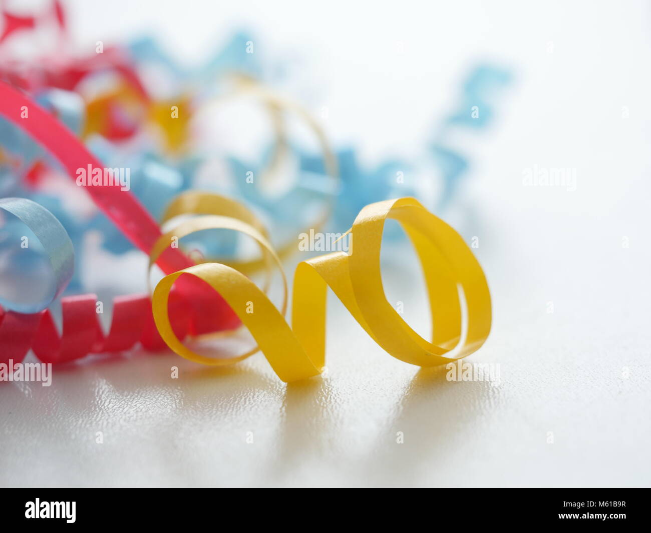 gift ribbons on white background Stock Photo - Alamy