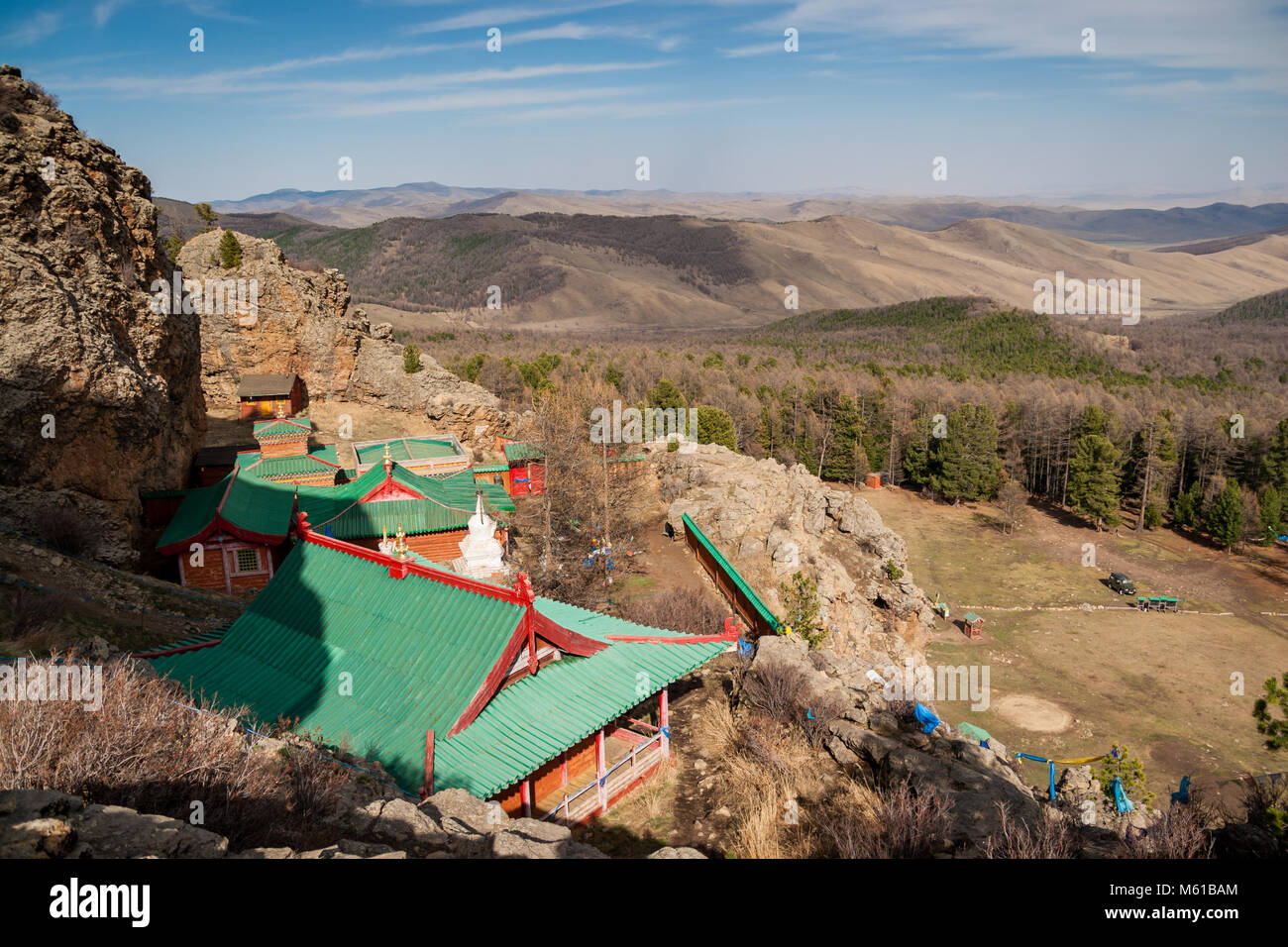 Tuvkhun Monastery, one of oldest buddhist monastery in Mongolia. View ...