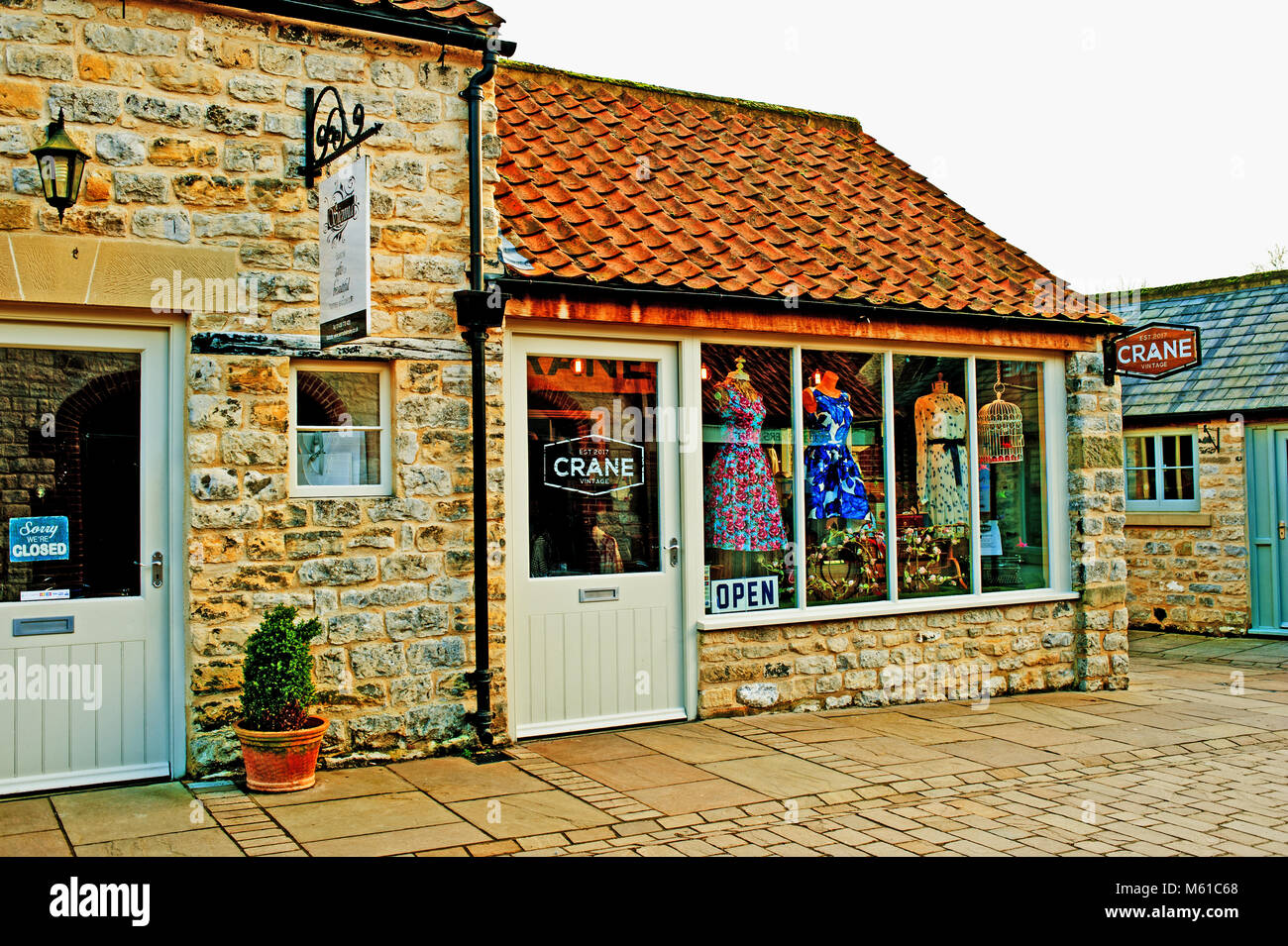 Vintage Shop, Helmsley, North Yorkshire Stock Photo - Alamy