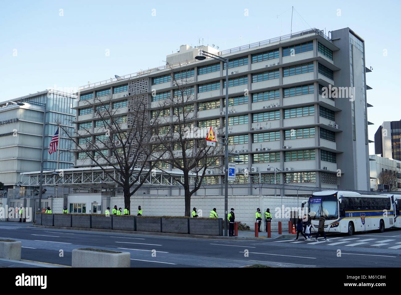 South Korea: The Embassy of the United States in the inner city of ...