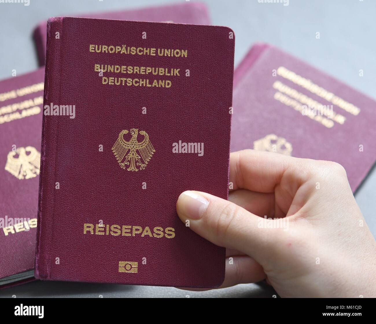 German passports, Freiburg, Jan. 2, 2018 | usage worldwide Stock Photo ...