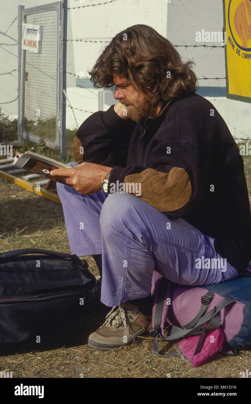 Mountaineer Legend Reinhold Messner on 25 October 1993 | usage ...